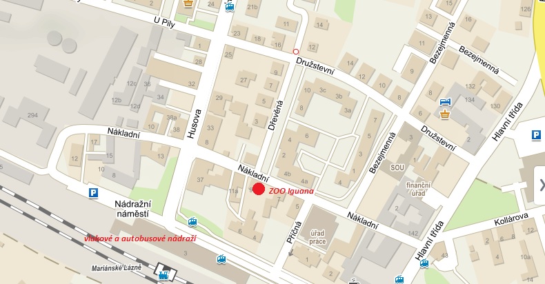 mapka Iguana - Fyziopes.cz